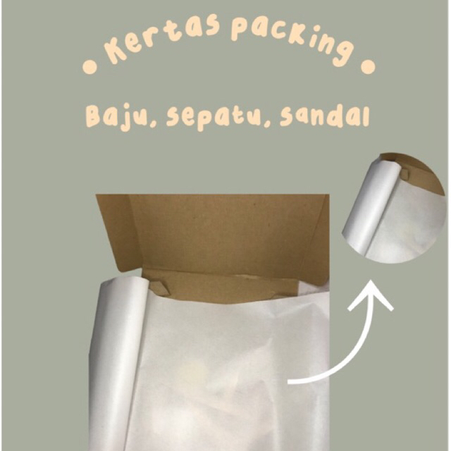Jual Kertas Packing Baju, kertas packing sepatu, kertas packing sandal ...