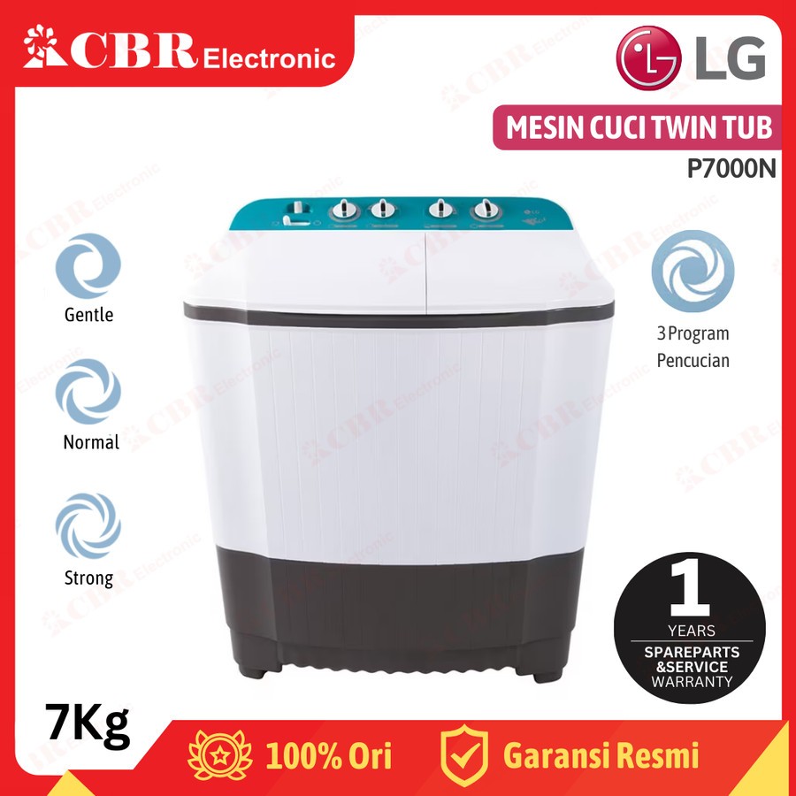 Jual Mesin Cuci LG 2 Tabung 7 Kg P7000N | Shopee Indonesia