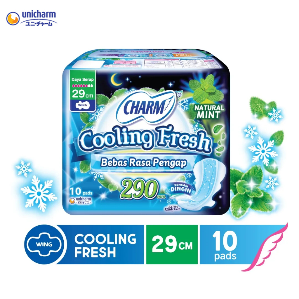 Jual Charm Cooling Fresh 29 cm Isi 10 - Wing | Shopee Indonesia