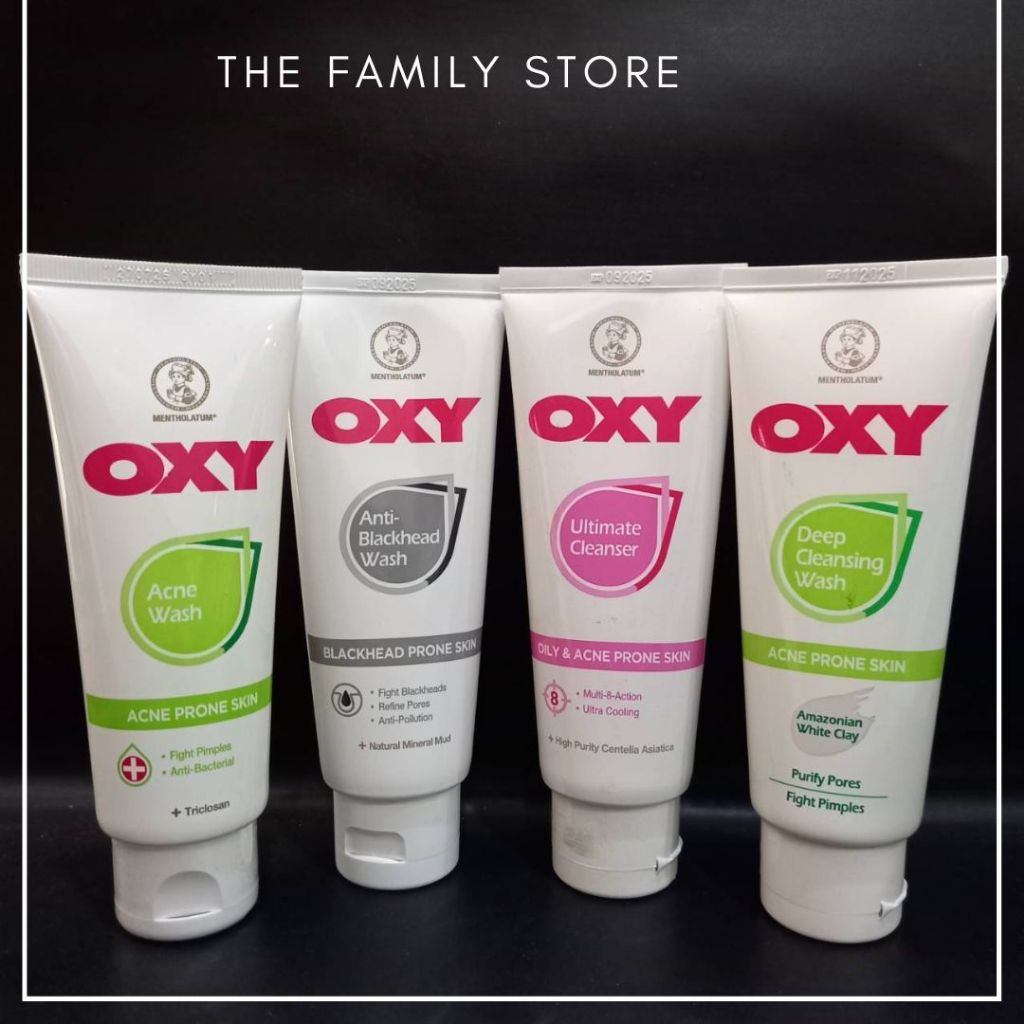 Jual Mentholatum OXY Facial Wash Anti Blackhead, Ultimate, Acne, Deep Cleansing Cleanser Gentley ...
