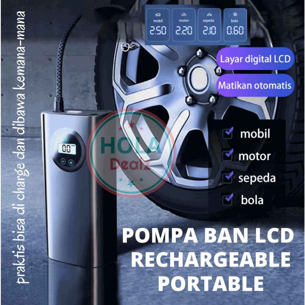 Jual POMPA BAN ELEKTRIK MOTOR MOBIL INFLATOR ELECTRIC POMPA ANGIN BAN ...