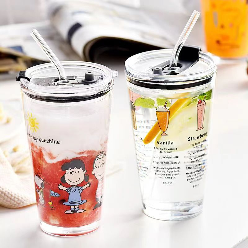 Jual GELAS TUMBLR KACA BENING GELAS SUSU GELAS MUG GELAS KACA DENGAN ...