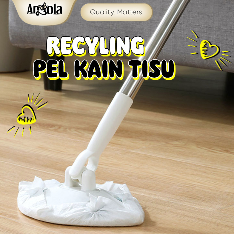 Jual Paling Dicari.. Angola Alat Pel Sapu Dengan Tisu Kering Basah D90 Tissue Disposable Lazy ...