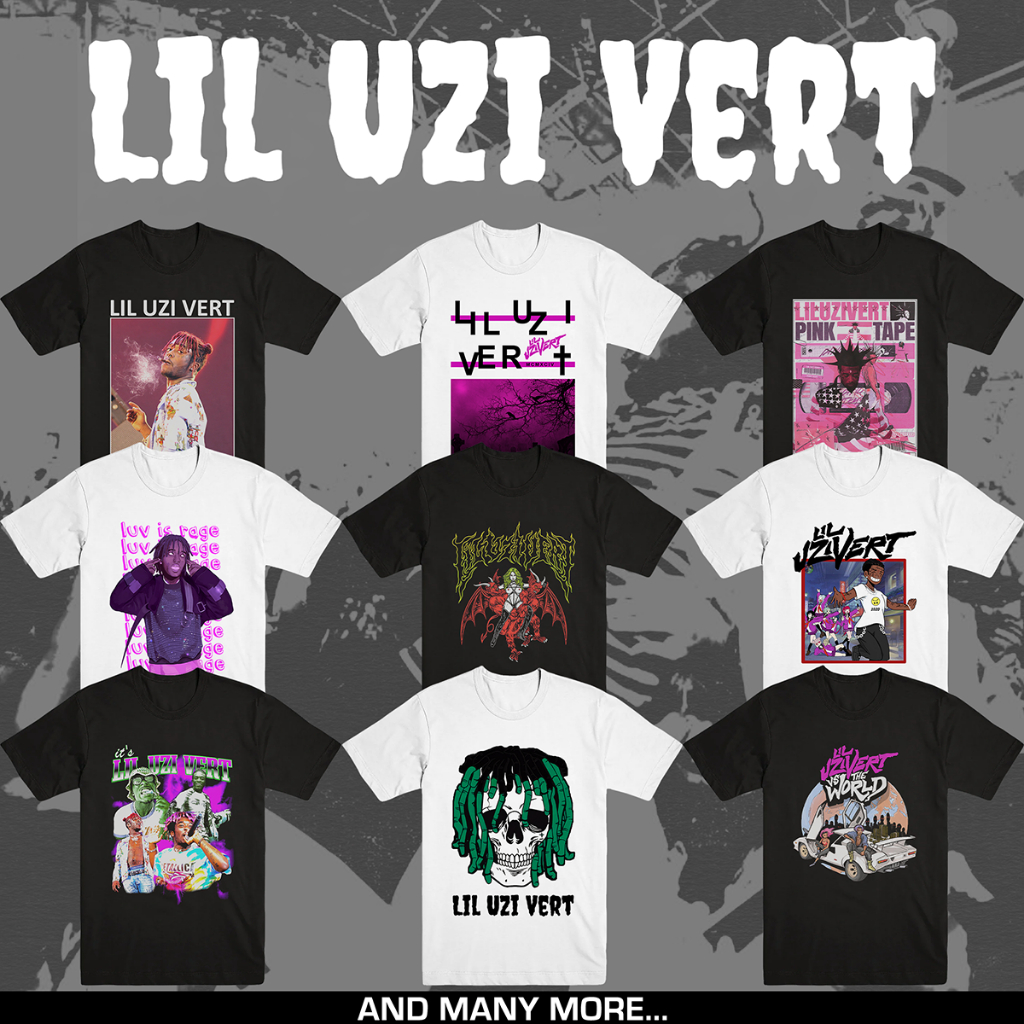Jual LIL UZI VERT | T-SHIRT MUSIC | RAPPER HIP-HOP | MERCHANDISE ...