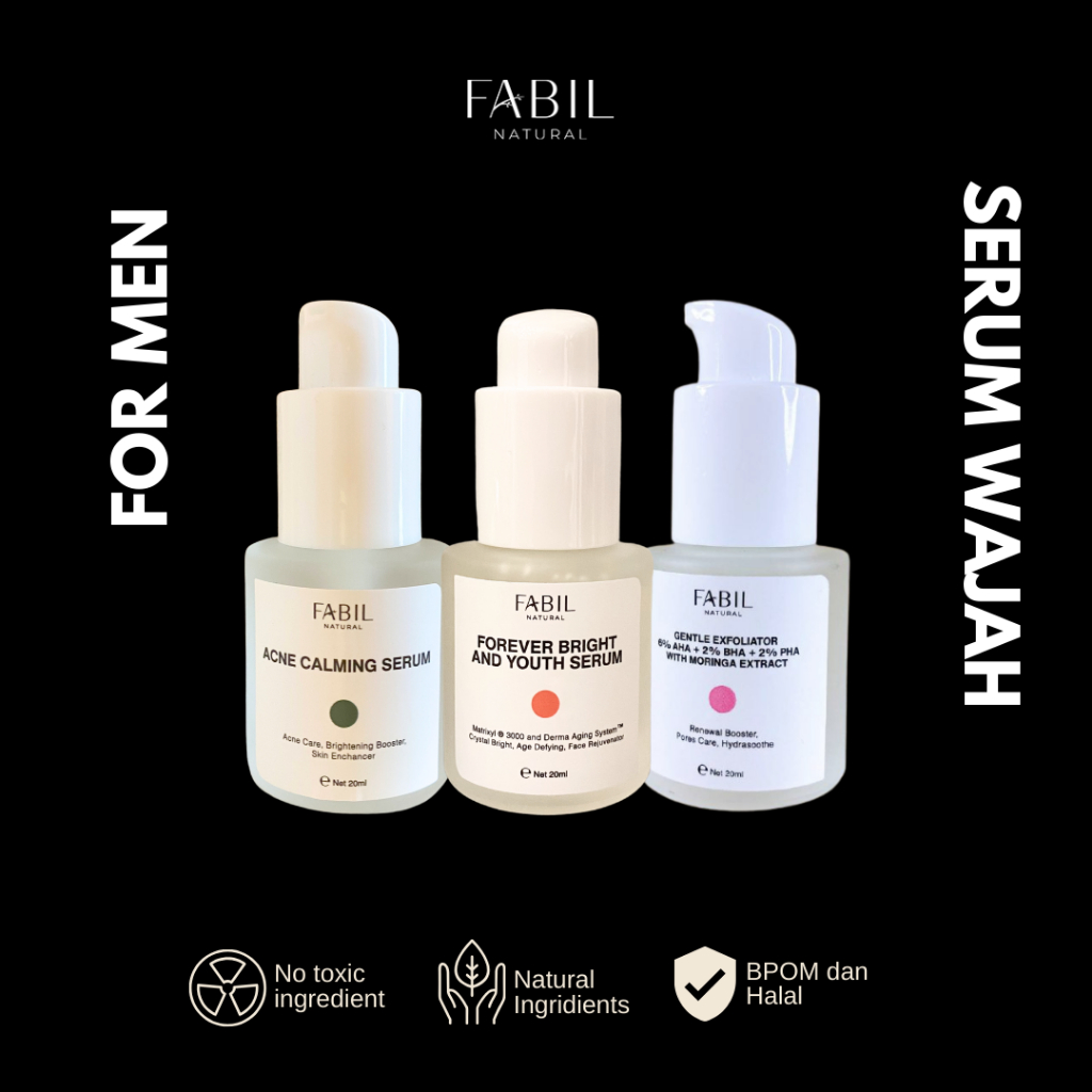 Jual Hydrating Serum Fabil Skincare for Men Mengatasi permasalahan ...