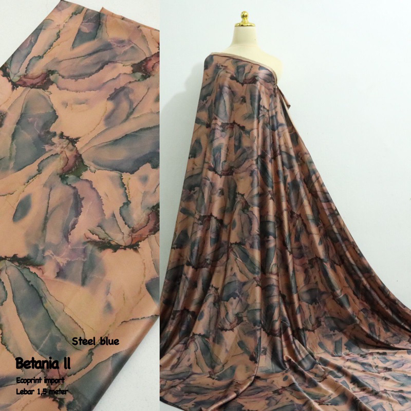 Jual Kain arnami silk brown | kain silk | armany silk | motif batik ...