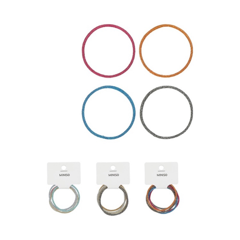 Jual MINISO Karet Gelang Kuncir Rambut Tanpa Sambungan / Joint-less ...