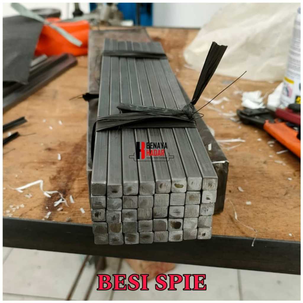 Jual Spie Besi 8 mm x 8 mm x 300 mm Besi Spie Batang Spi Pasak | Shopee ...