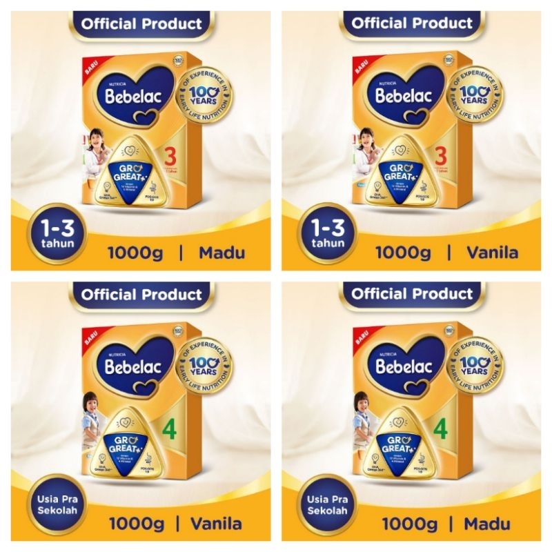 Jual Bebelac 3 / 4 Susu Pertumbuhan 1000gr | Shopee Indonesia