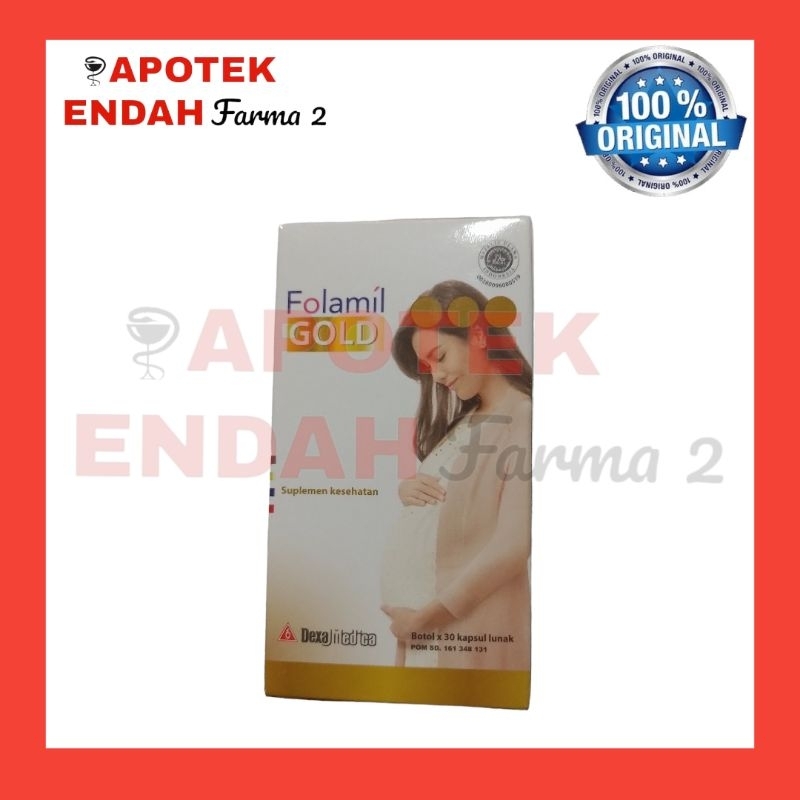 Jual FOLAMIL GENIO GOLD KAPSUL PERFLASH vitamin | Shopee Indonesia
