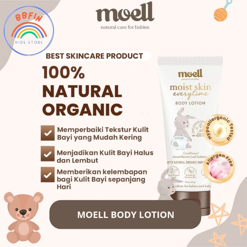 Jual Moell Moist Skin Everytime Body Lotion 185gr | Body Lotion Bayi ...