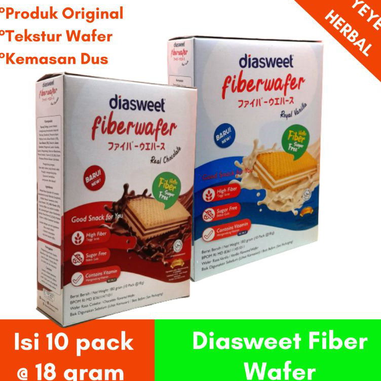 Jual Serba Murah Diasweet Fiber Wafer 180 gram Best Produk | Shopee ...