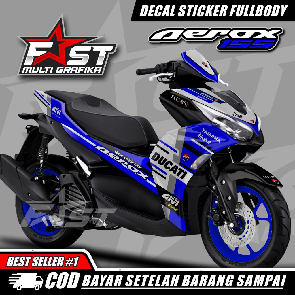 Jual Decal Sticker Variasi Fullbody All New Aerox 155 Connected - Dekal ...