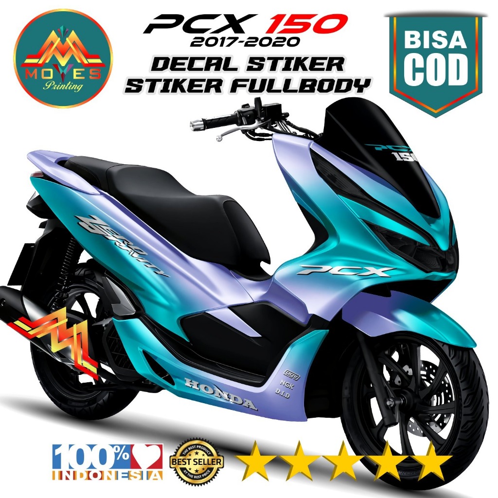 Jual Decal PCX 150 2017-2020 Stiker Fullbody Variasi 2 warna Baru ...