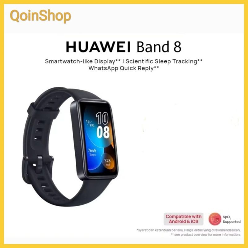 Jual Huawei band 8 Smartband Smartwatch-Like Display Resmi | Shopee ...