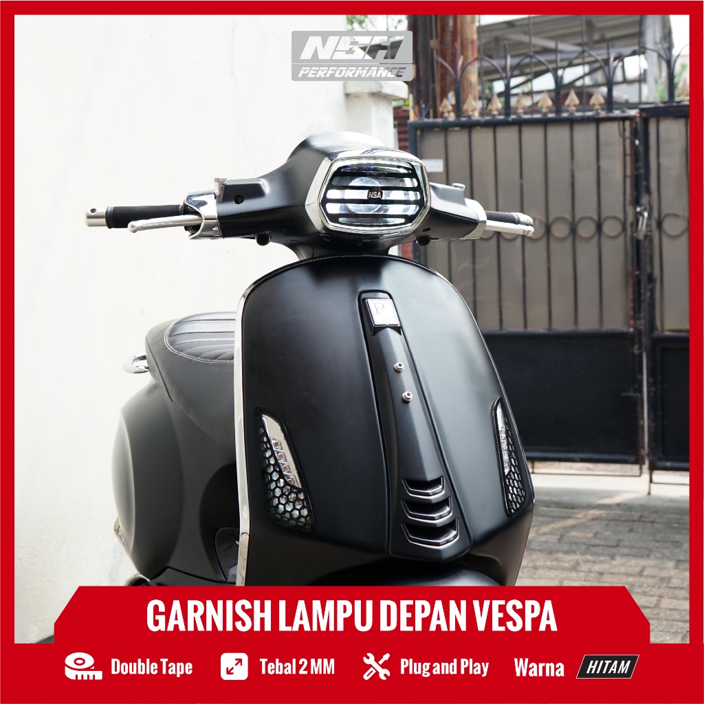 Jual NSA GARNISH COVER LAMPU DEPAN VESPA SPRINT VESPA COVER LAMPU SEIN ...