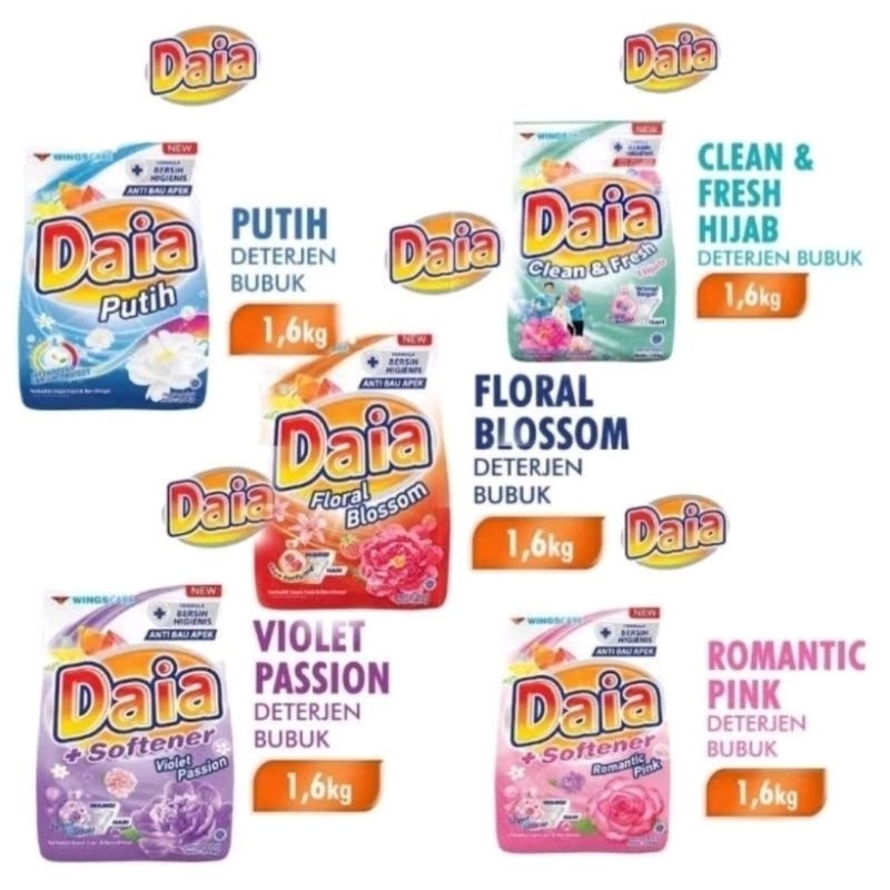 Jual Daia Detergen 1,6 Kg | Shopee Indonesia