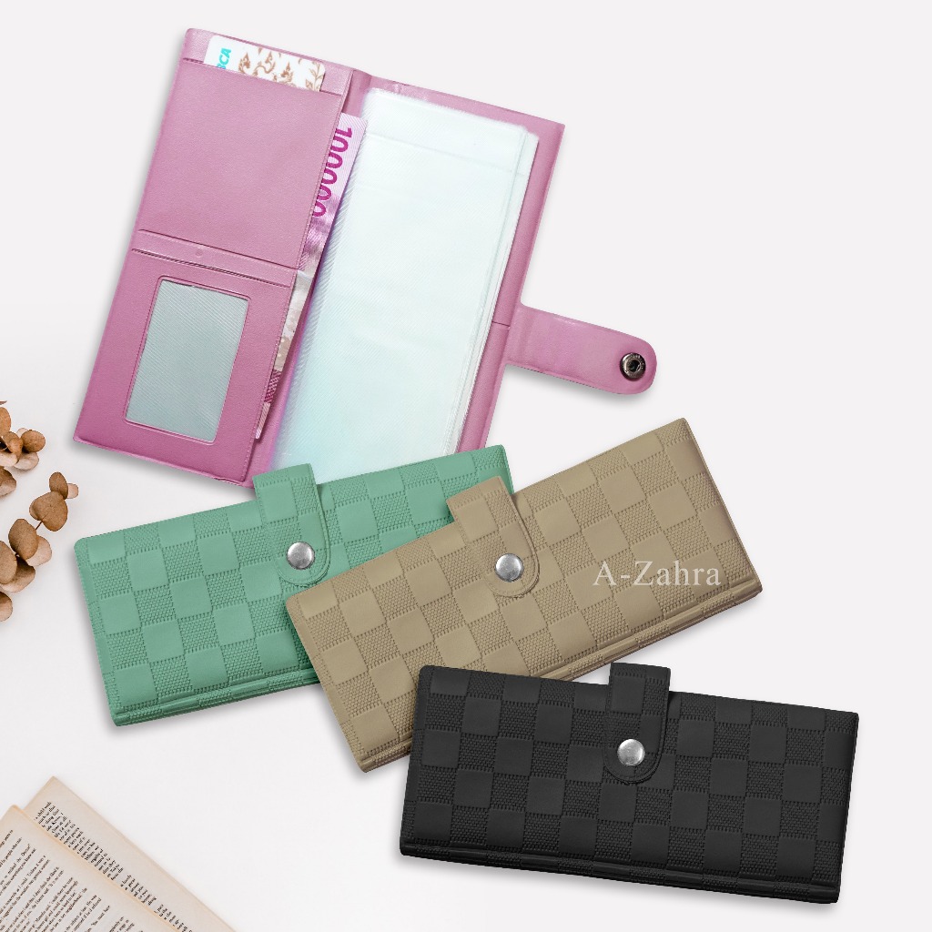 Jual A-ZAHRA 055 DOMPET BUDGETING MOTIF KOTAK" / DOMPET KEUANGAN ...