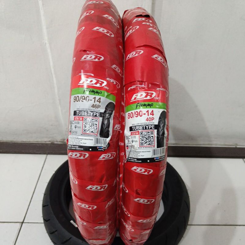 Jual BAN LUAR MOTOR 80/90-14 & 90/90-14 FDR FLEMMO TUBETYPE | Shopee ...