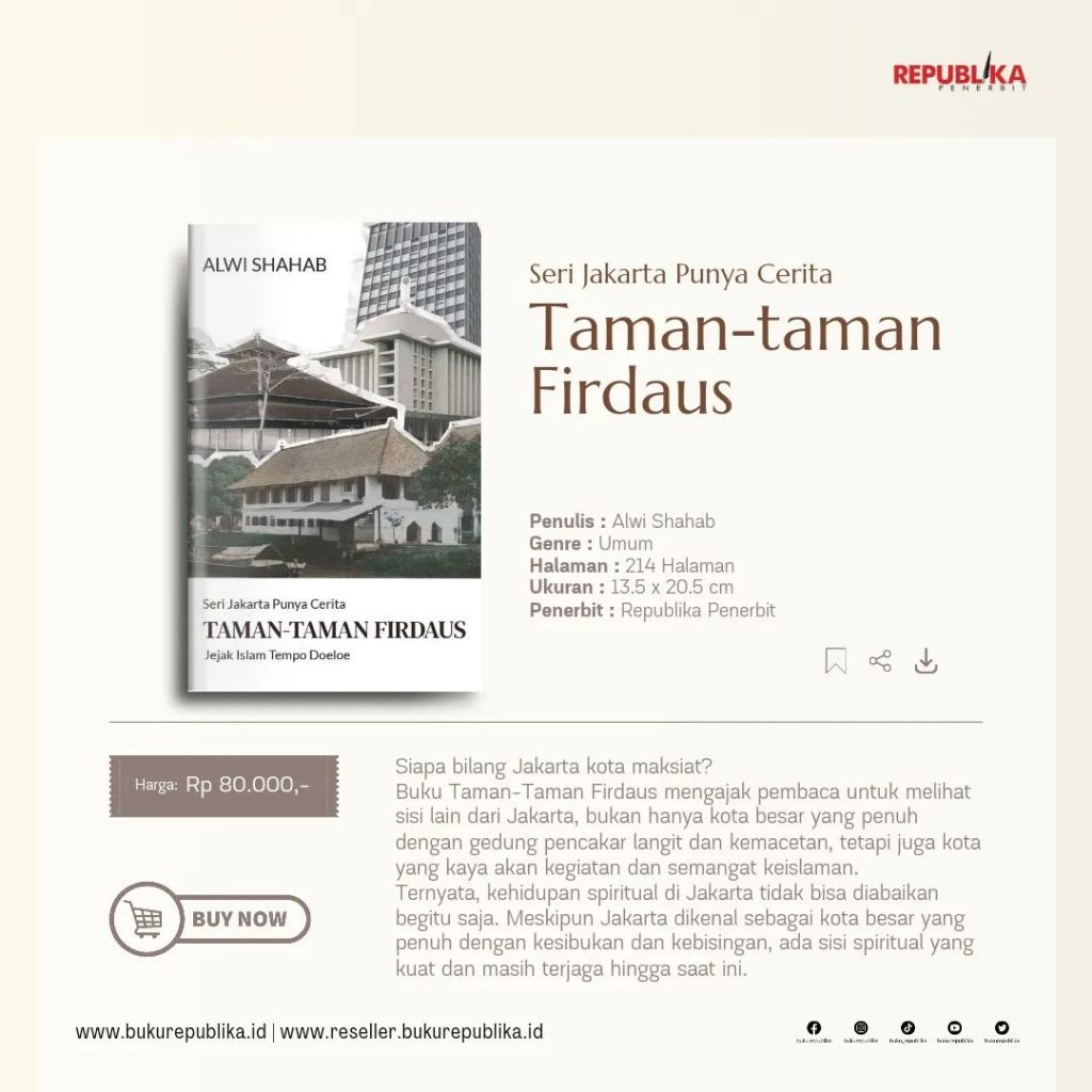 Jual Taman Taman Firdaus: Jejak Islam Tempoe Doeloe - Alwi Shahab ... Jual Taman Taman Firdaus: Jejak Islam Tempoe Doeloe - Alwi Shahab ...