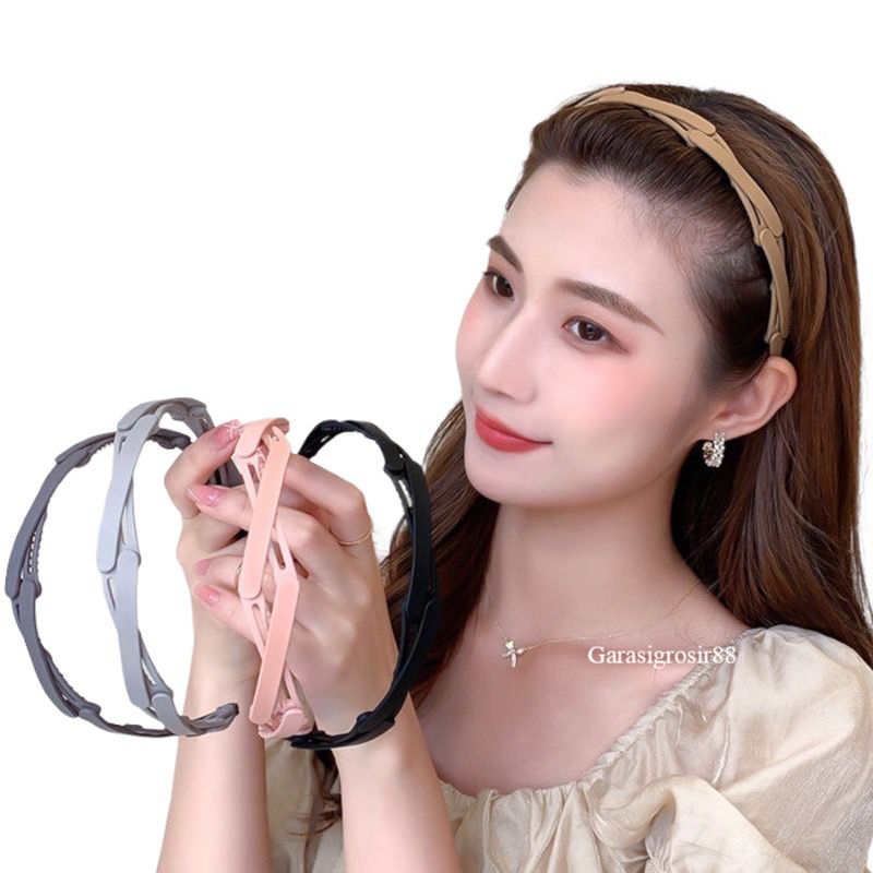 Jual Garasigrosir88 Bando Lipat KIMMY Korea Fashion Warna Doff Bandana ...