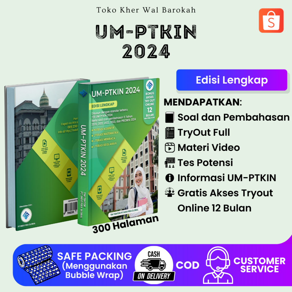 Jual New!!! Buku Terbaru UM-PTKIN 2024 (Edisi Lengkap | Sesuai Dengan Ketentuan Kisi-kisi ...