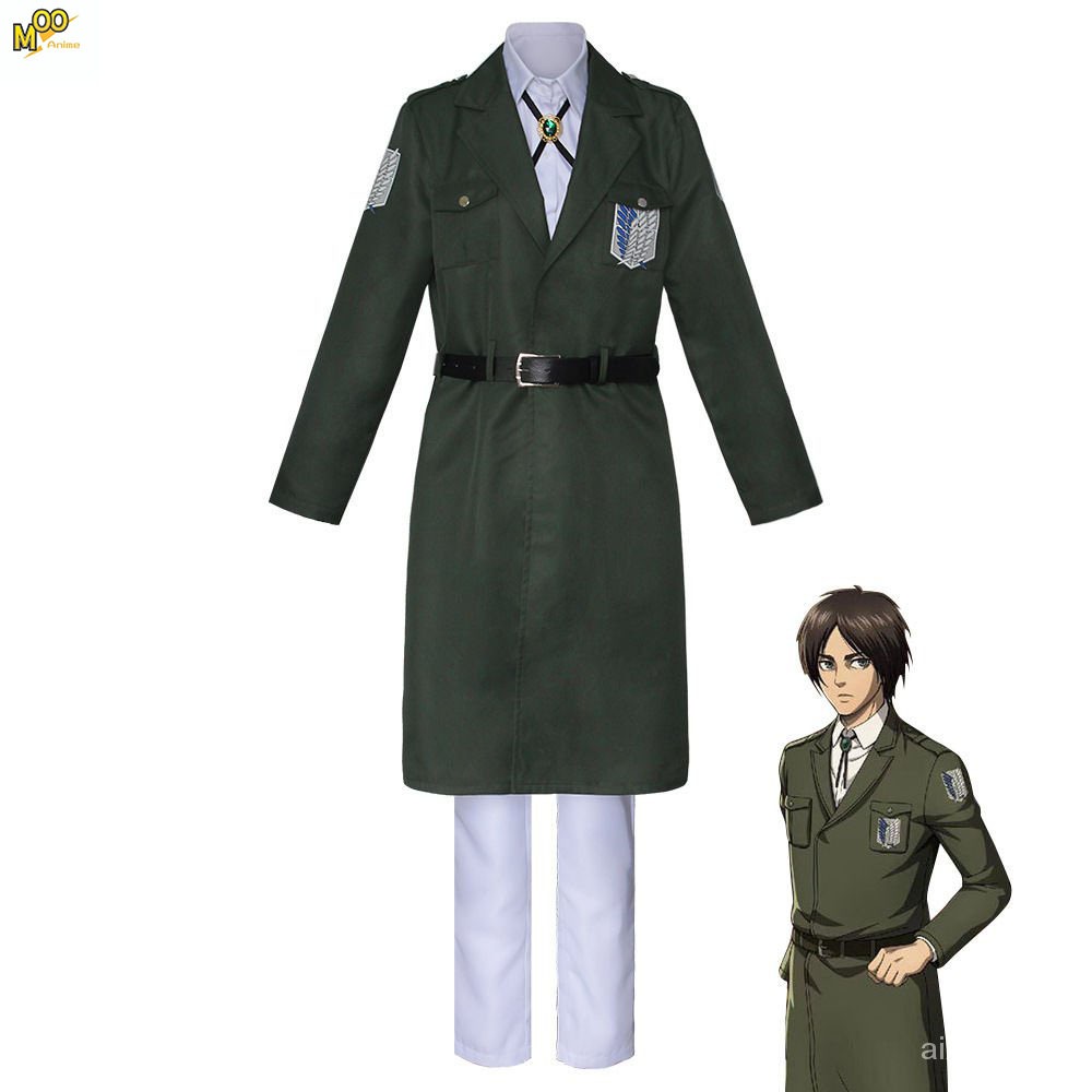 Jual Attack on the Titans cosplay costume Allen cosplay Uniforms Army ...