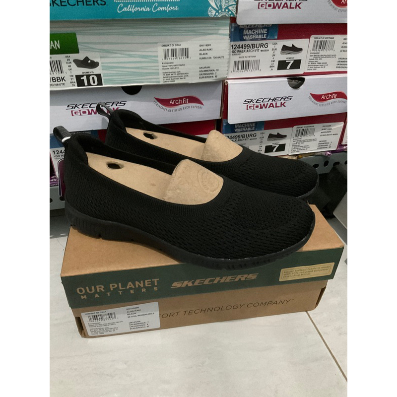 Jual Ori Sale Sepatu Skechers Hitam Be cool-weekend feels 100396/BBK ...