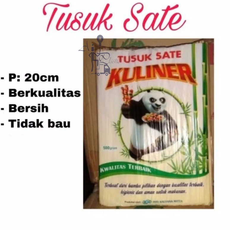 Jual 1 Pack-Tusuk Sate Cilok Impor Tusuk Sate Bambu Kuliner 20cm 500g ...