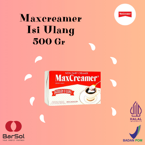 Jual Maxcreamer Non Dairy Creamer 500 Gr - Barsol Indonesia | Shopee ...