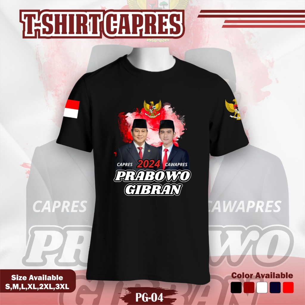 Jual KAOS BAJU RELAWAN PRABOWO SUBIANTO GIBRAN RAKABUMING | SERI CAPRES ... Jual KAOS BAJU RELAWAN PRABOWO SUBIANTO GIBRAN RAKABUMING | SERI CAPRES ...