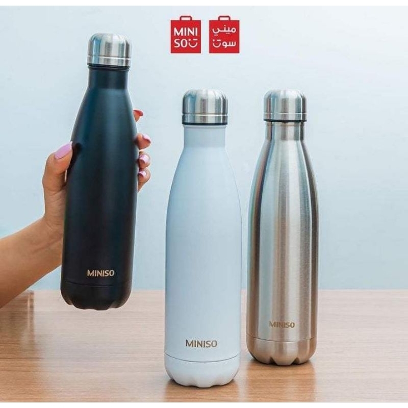 Jual Botol Minum Stainless Minimalis - MINISO Double Wall Stainless ...