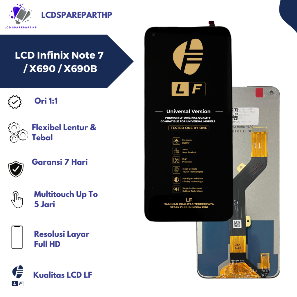 Jual (GARANSI LEM) LCD Infinix Note 7 / X690 / X690B Fullset ...