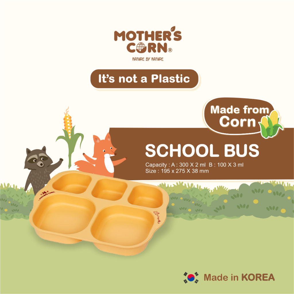 Jual Mothers Corn - School Bus Platter / Tempat Makan Anak | Shopee ...