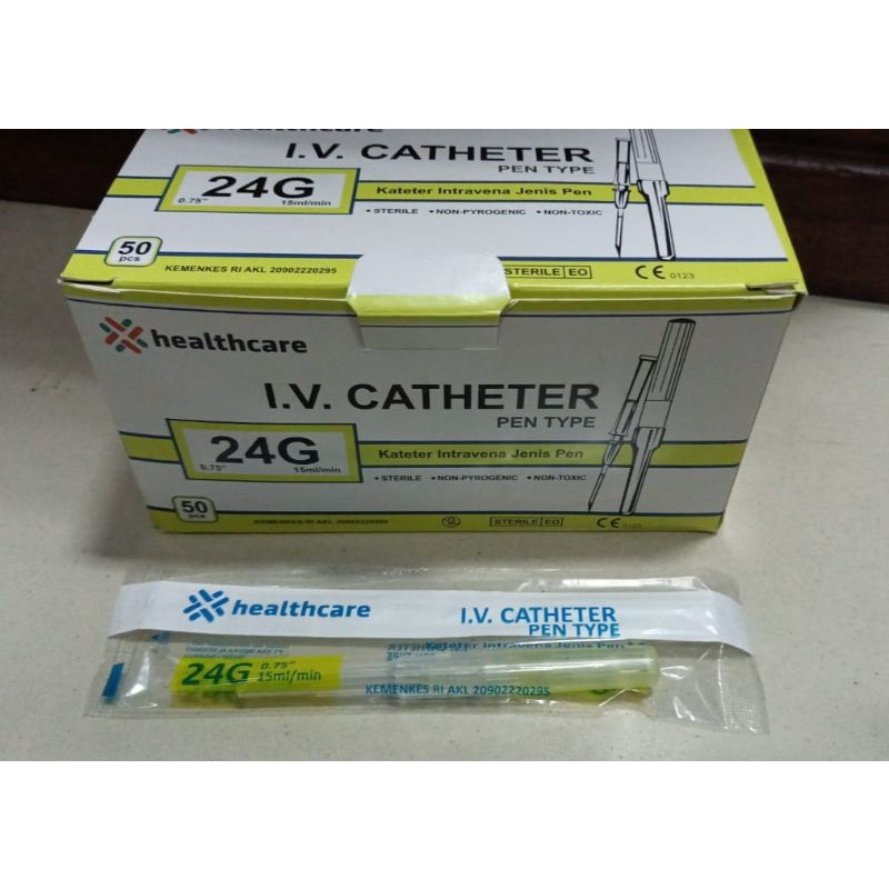 Jual GEA I.V. CATHETER GEA ABBOCATH 24 22 26 PEN TYPE ECER | Shopee ...
