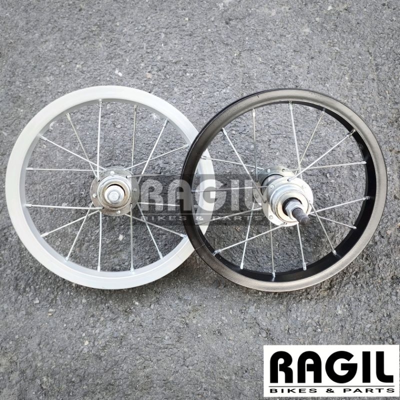 Jual WHEELSET SEPEDA ANAK 12 INCH PUSH BIKE BALANCE HITAM SILVER RODA ...