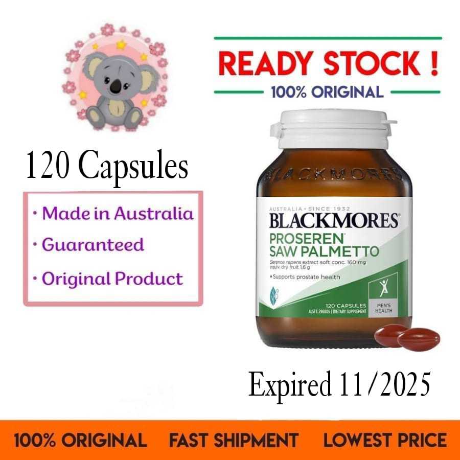 Jual Blackmores Proseren Saw Palmetto 120 capsules - ORI | Shopee Indonesia