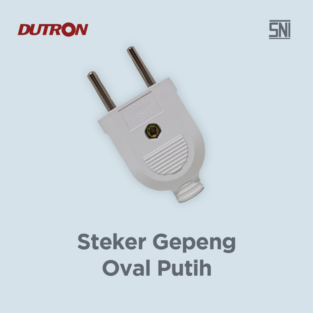 Jual Dutron Steker Colokan Gepeng Oval | Shopee Indonesia