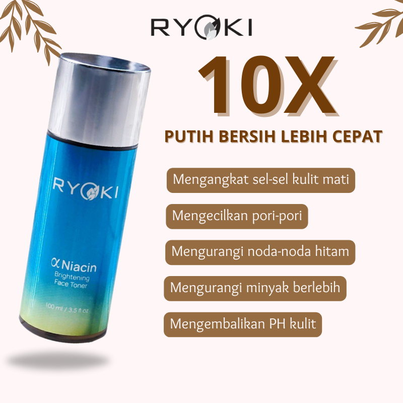 Jual Ryoki Japan Skincare Face Tooner Bright Whitening Pelembab ...