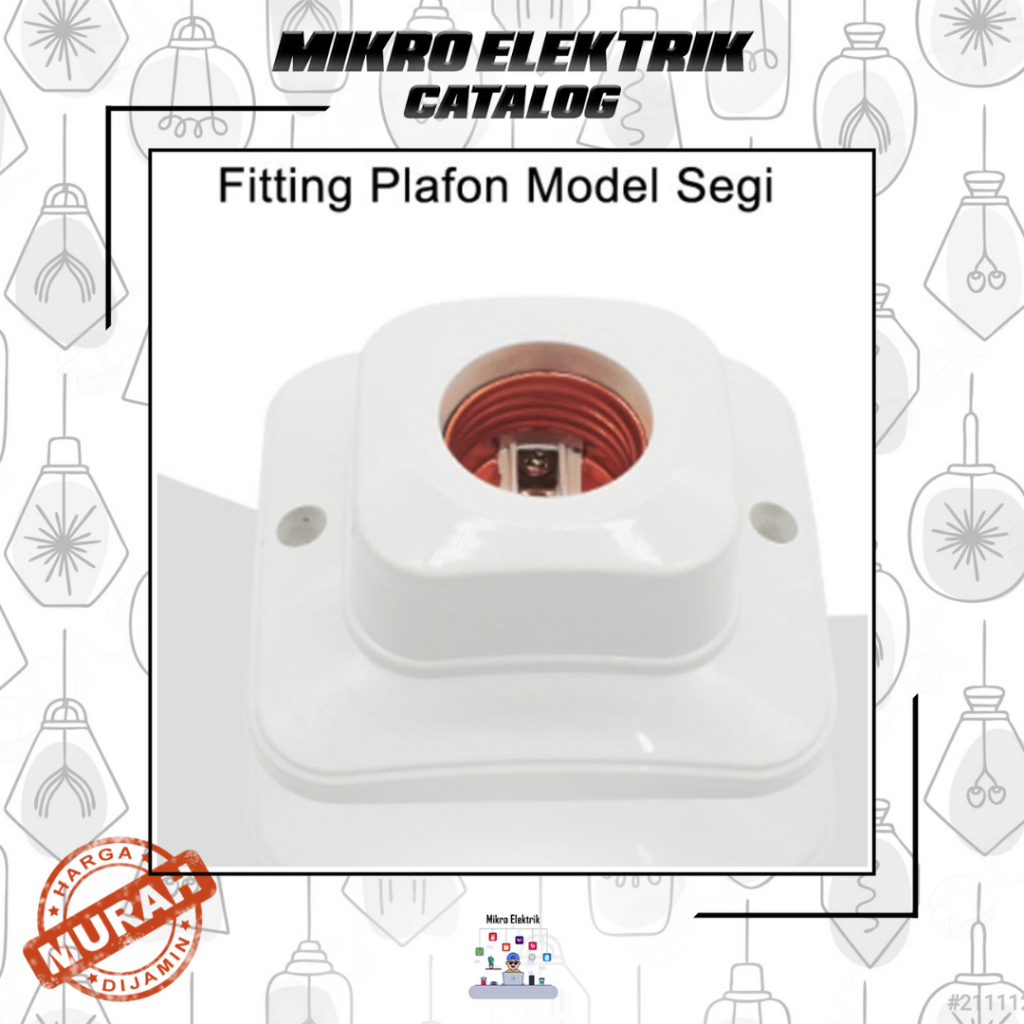 Jual Amasco Fitting Lampu Segi 4 / Fitting Lampu Plafon Putih | Shopee ...