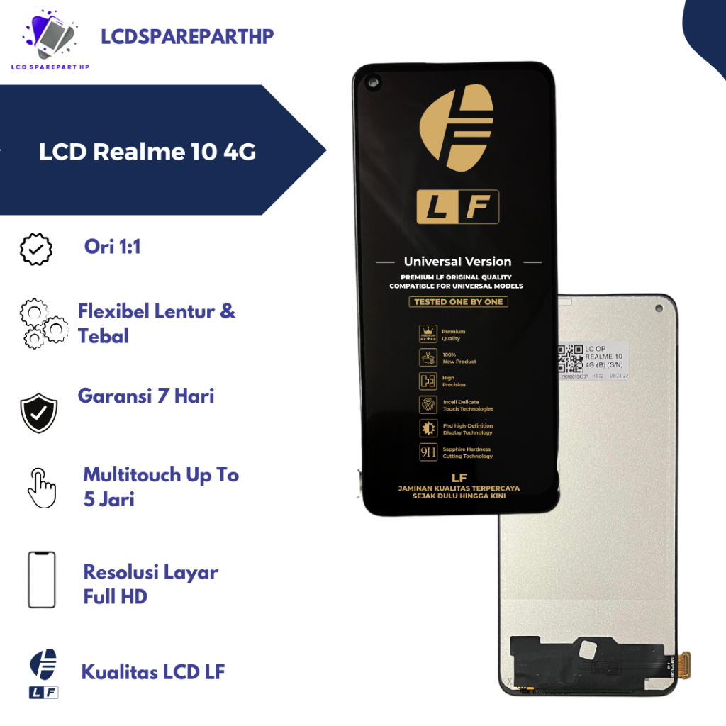 Jual LCD Realme 10 (4G) / Oppo Reno 7 (4G) / 8 (4G) Fullset Touchscreen ...