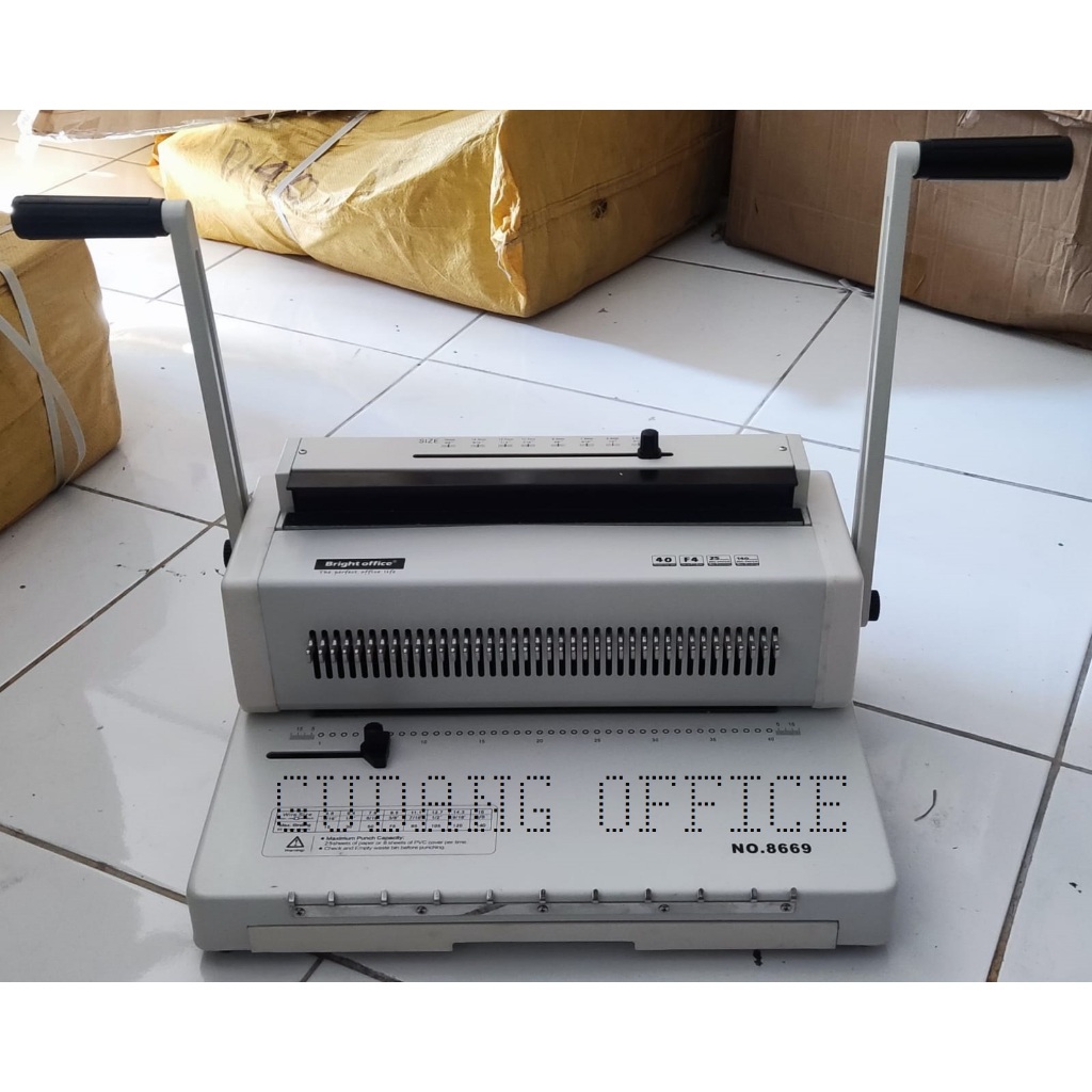 Jual MESIN PENJILID BUKU / BINDING MACHINE NO. 8669 (WIRE) | Shopee ...