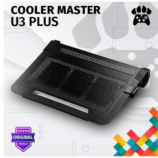 Jual Cooler Master Notepal U3 Plus Movable Fan Aluminium Cooling Pad | Shopee Indonesia