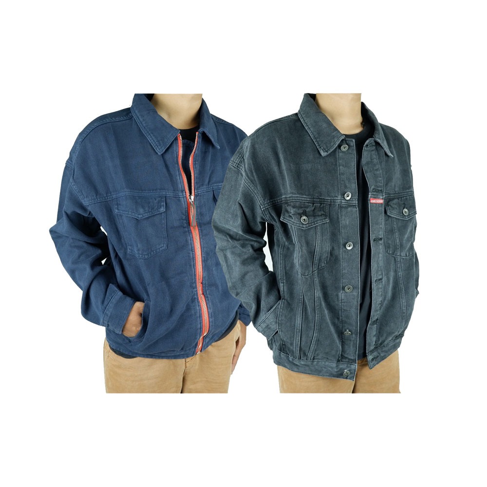 Jual EDWIN Jacket City Outer Jeans Denim Slim Fit Navy Black BNWT ...