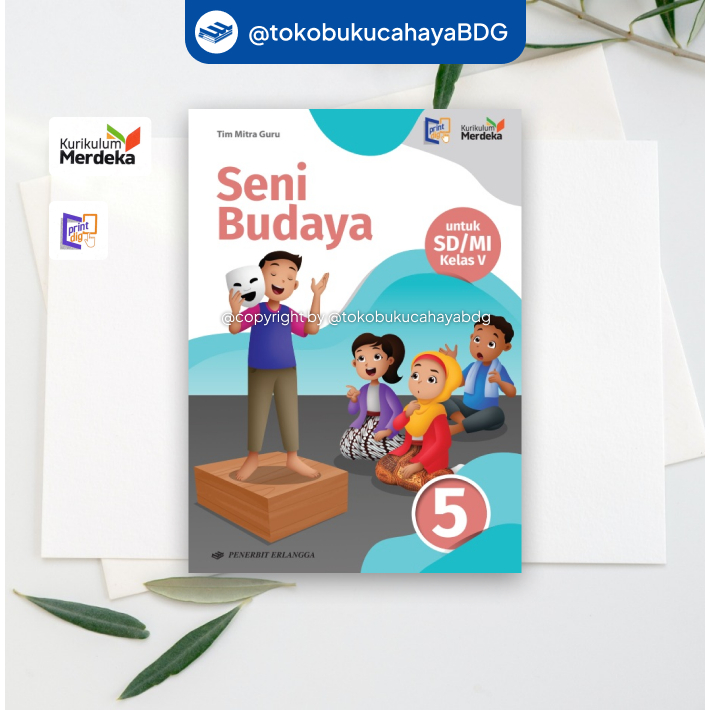 Jual BUKU SENI BUDAYA Kelas 1 2 3 4 5 6 SD/MI KURIKULUM MERDEKA ERLANGGA | Shopee Indonesia