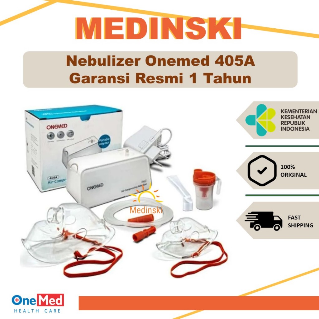 Jual Nebulizer Onemed 405A Compressor 405 A Alat Terapi Uap Nafas Nebu ...