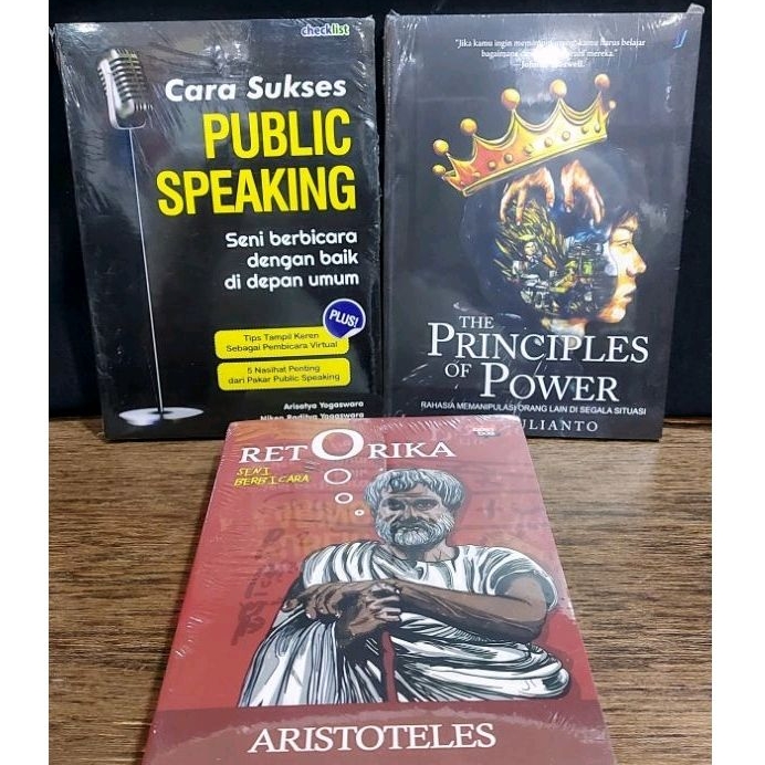 Jual paket 3 buku the principles of power retorika cara sukses public speaking | Shopee Indonesia