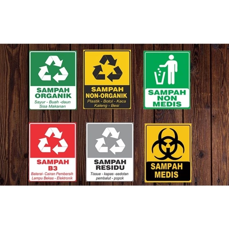 Jual Stiker sampah organik dan lain2 | Shopee Indonesia