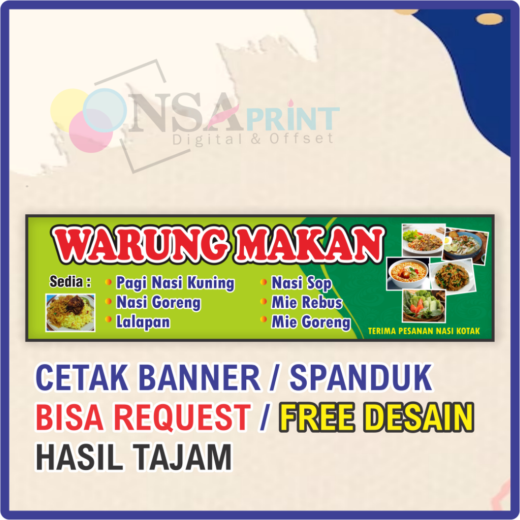 Jual Cetak Banner / Spanduk, Agen BRILink, Online shop, Toko Sembako ...