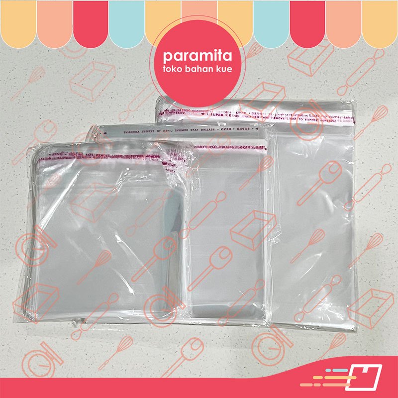 Jual Plastik OPP One Sheet / Lembaran isi 100 lembar | Shopee Indonesia